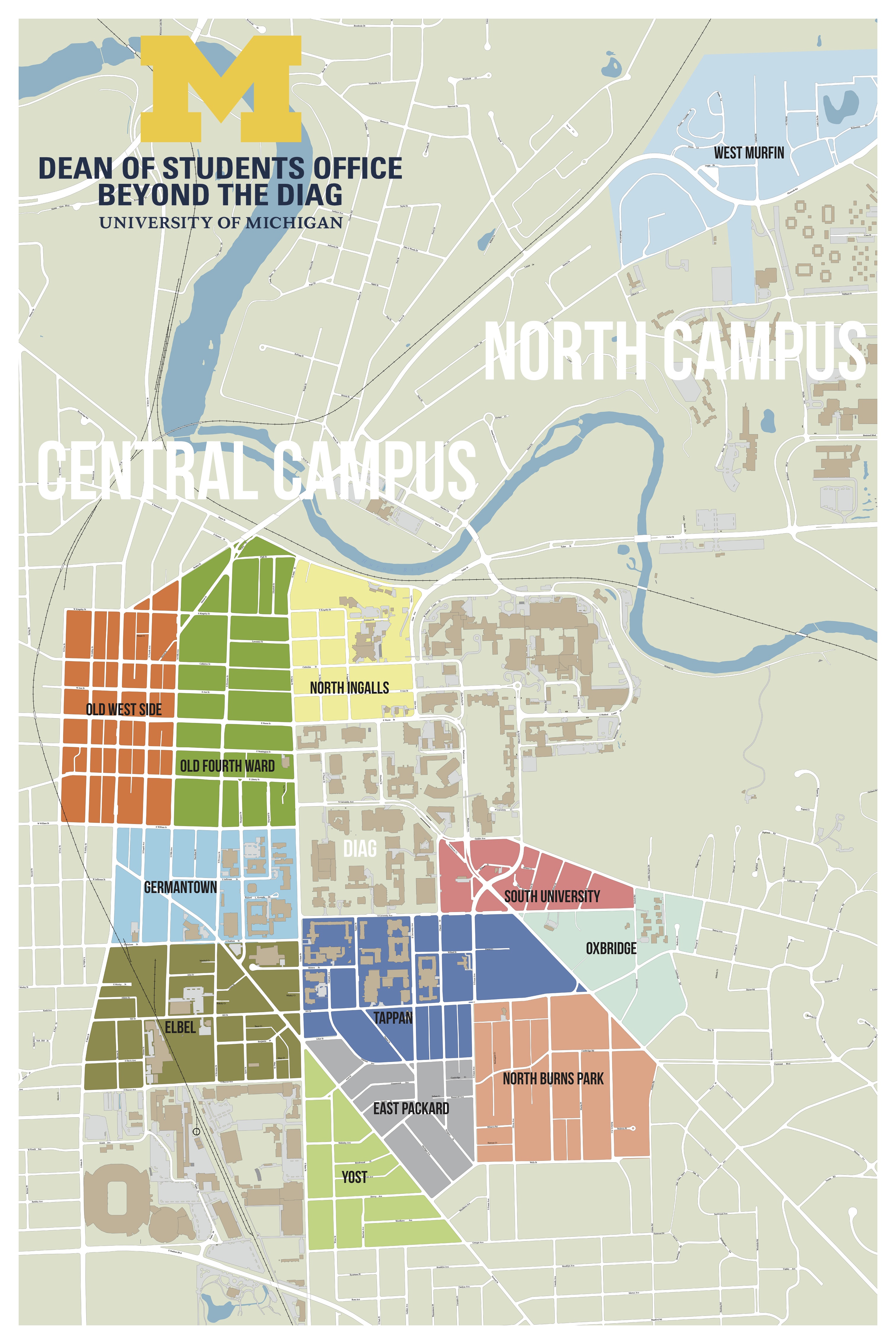Campus Neighborhood Map | Off Campus—Beyond the Diag